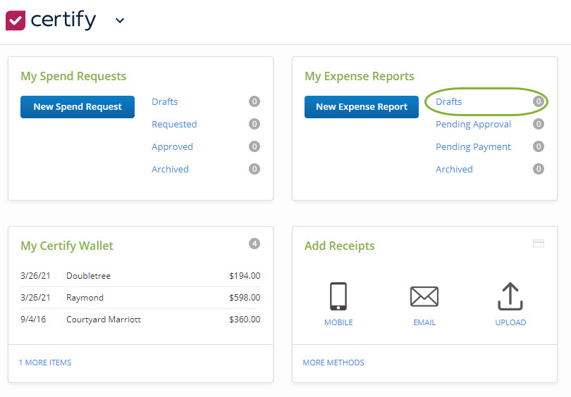 Entering a New Invoice Vendor on an Invoice Report – Certify Help Center
