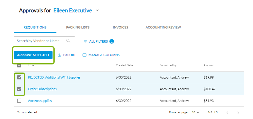 Approving a Requisition – Certify Help Center