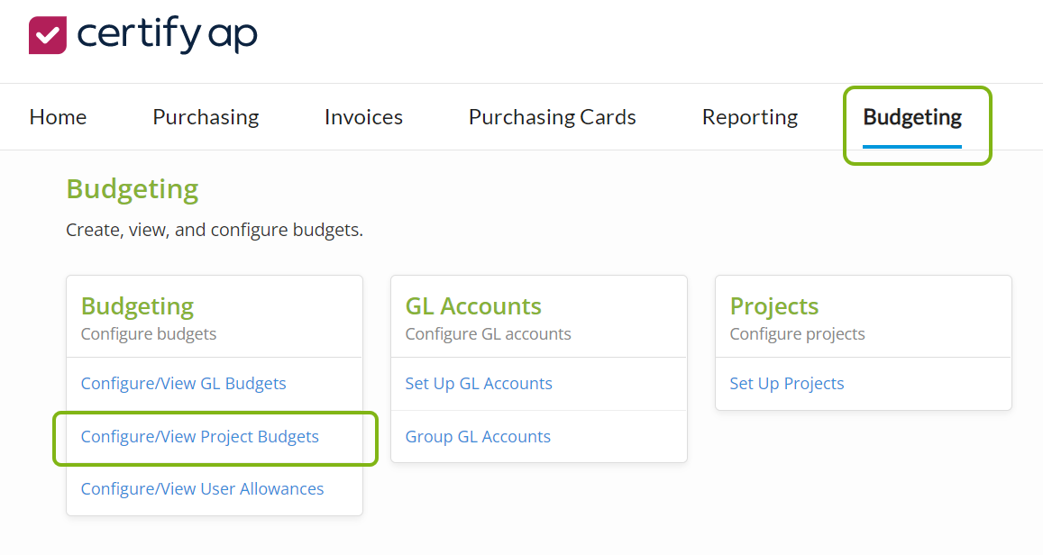 Managing Project Budgets – Certify Help Center