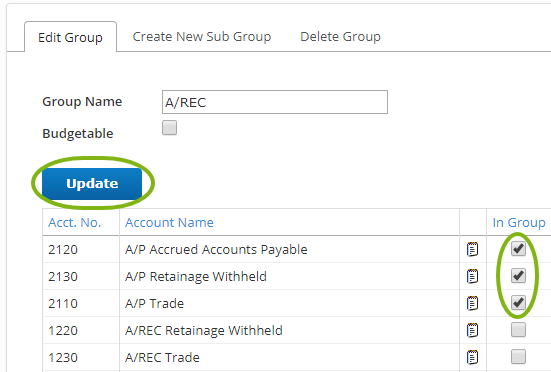 Grouping GL Accounts – Emburse Professional Help Center
