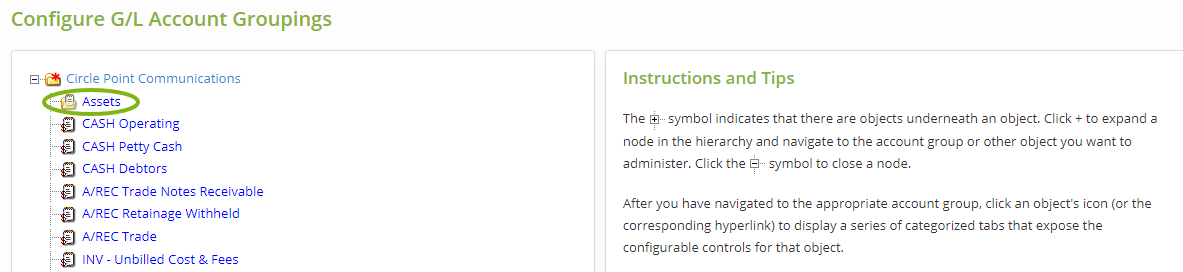 Grouping GL Accounts – Certify Help Center