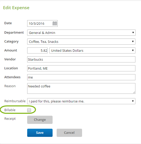Managing the Billable and Reimbursable Status – Emburse Professional ...