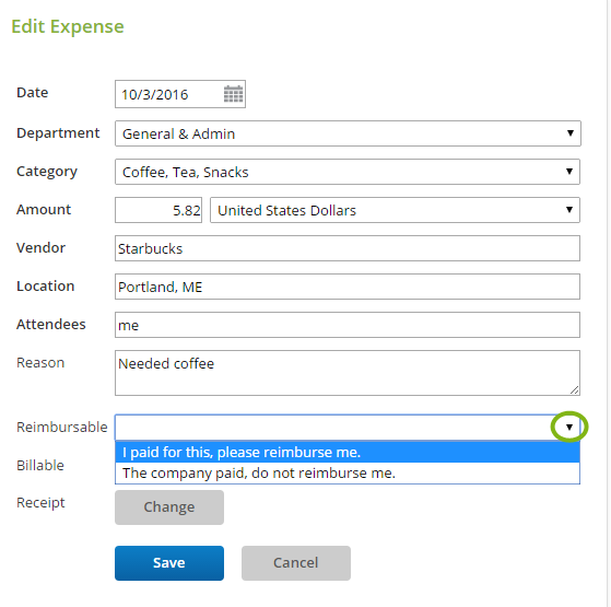 Managing the Billable and Reimbursable Status – Emburse Professional ...