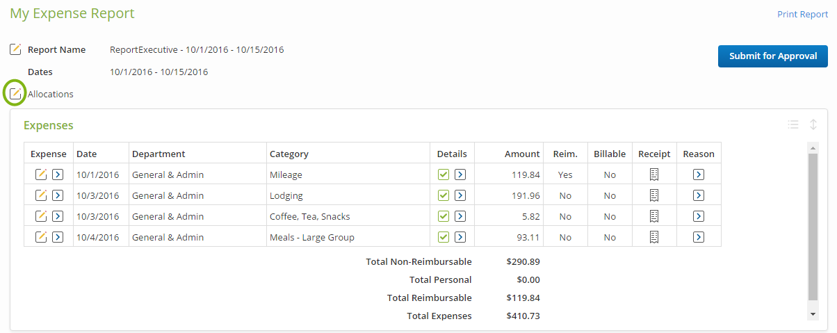 Using Expense Report Allocations – Emburse Professional Help Center