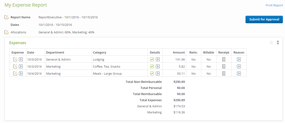 Using Expense Report Allocations – Emburse Professional Help Center