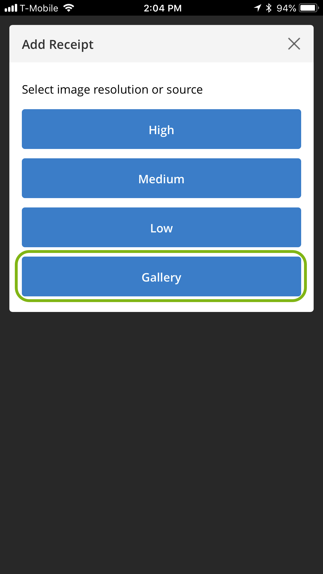 Adding Receipts from your Photo Gallery – Certify Help Center