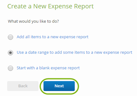 Creating a New Expense Report – Certify Help Center