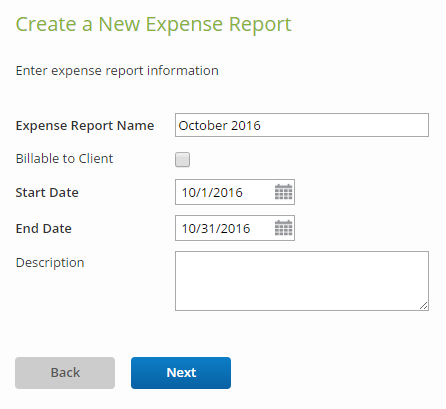 Creating a New Expense Report – Certify Help Center