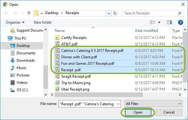 Uploading Receipts – Certify Help Center