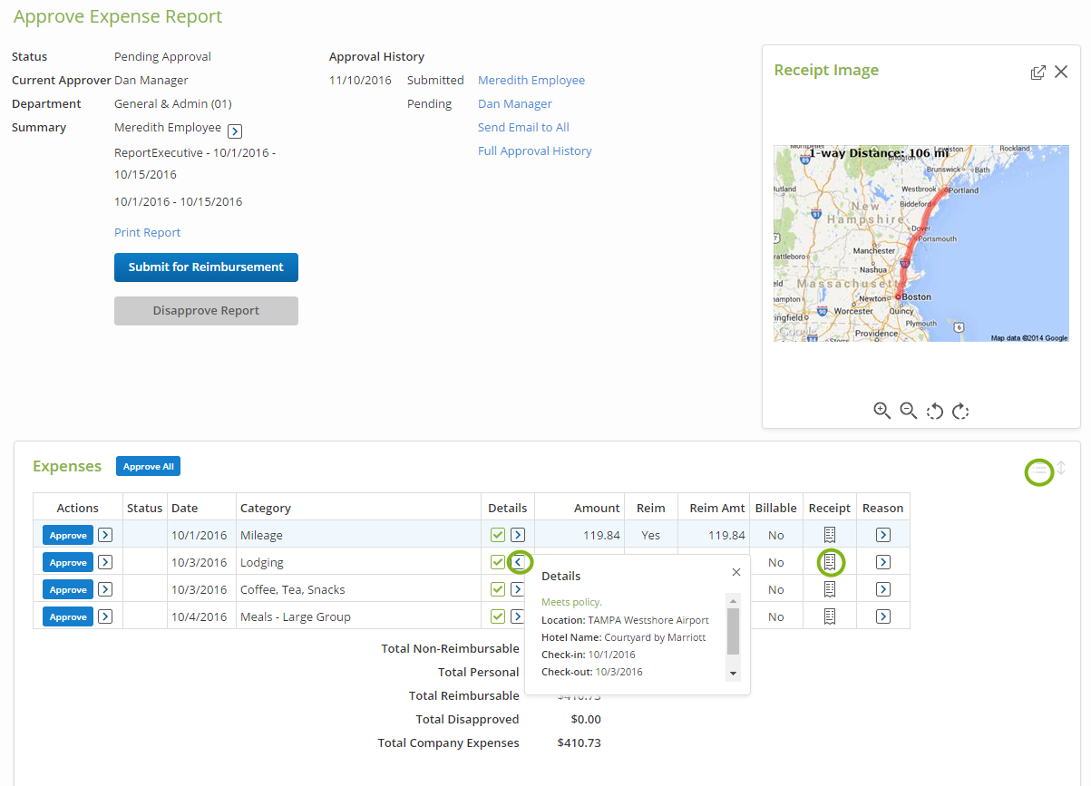 Approving an Expense Report – Certify Help Center