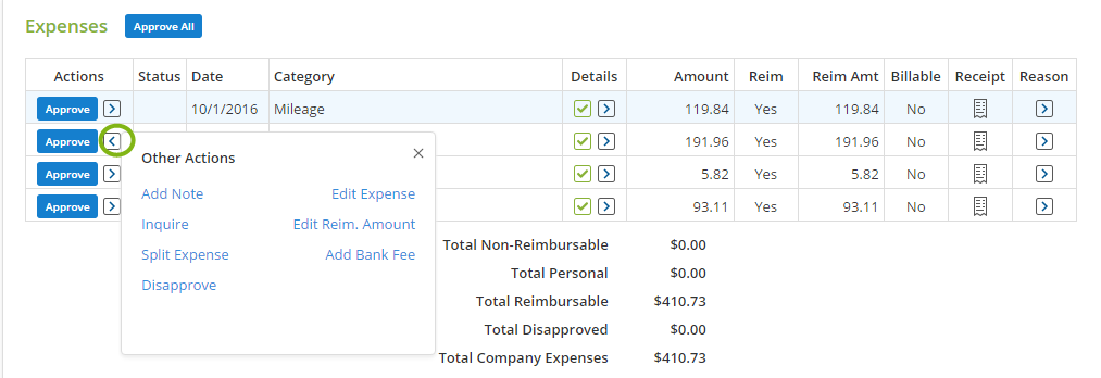 Approving an Expense Report – Certify Help Center
