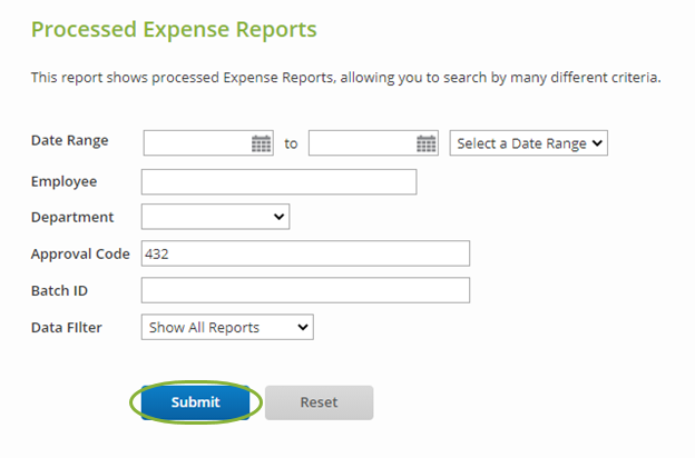 Unprocessing Expense Reports – Certify Help Center