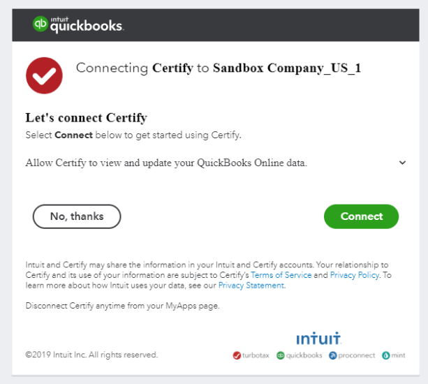 Using the QuickBooks Online Sync – Certify Help Center
