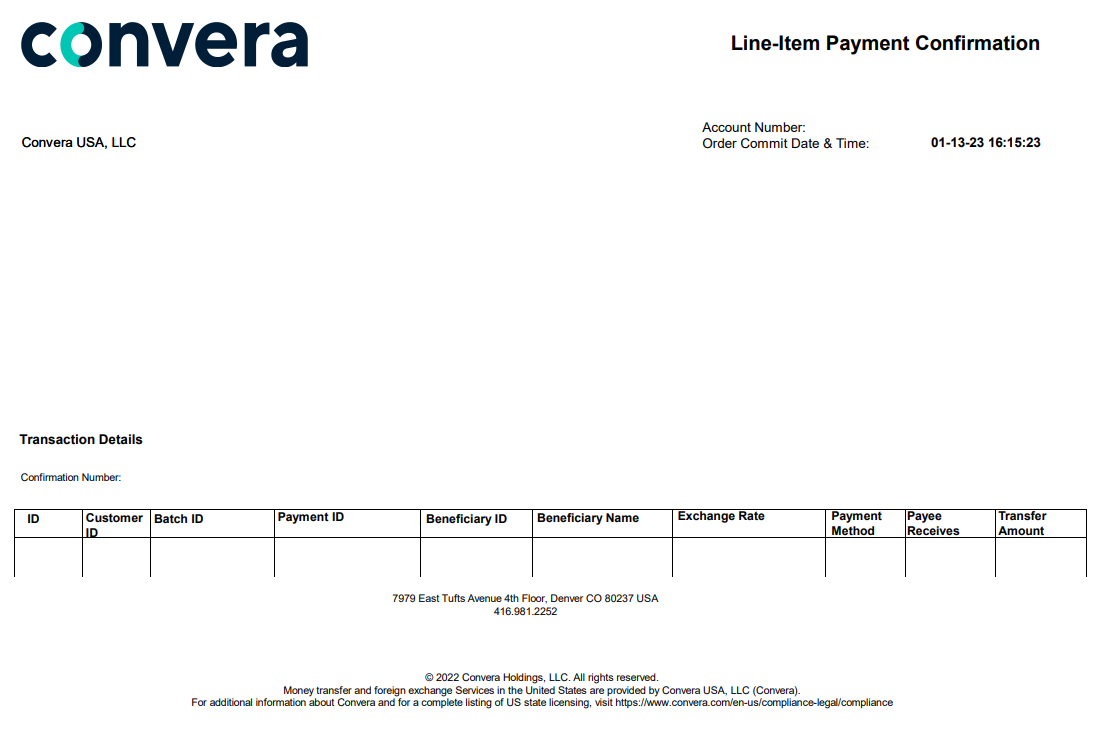 Using the Convera Payment Batches Report – Emburse Professional Help Center