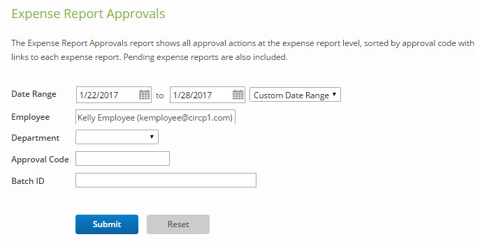 Expense Report Approvals – Certify Help Center