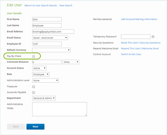 Adding Pay By Check for New and Existing Users – Certify Help Center
