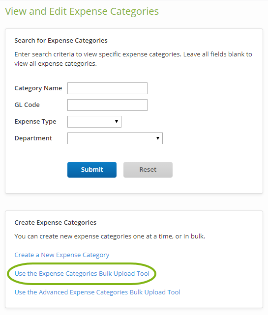 Create a New Expense Category – Certify Help Center