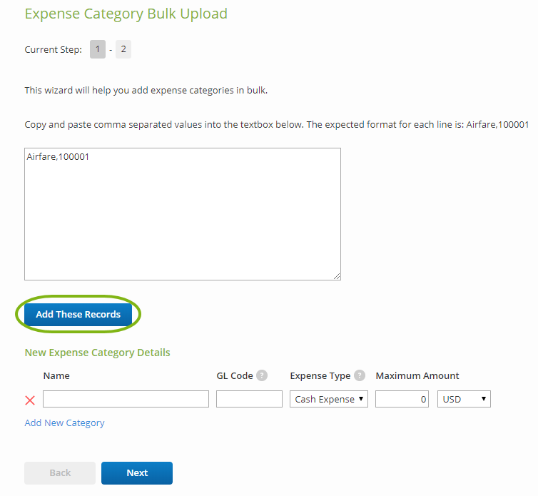 Create a New Expense Category – Certify Help Center