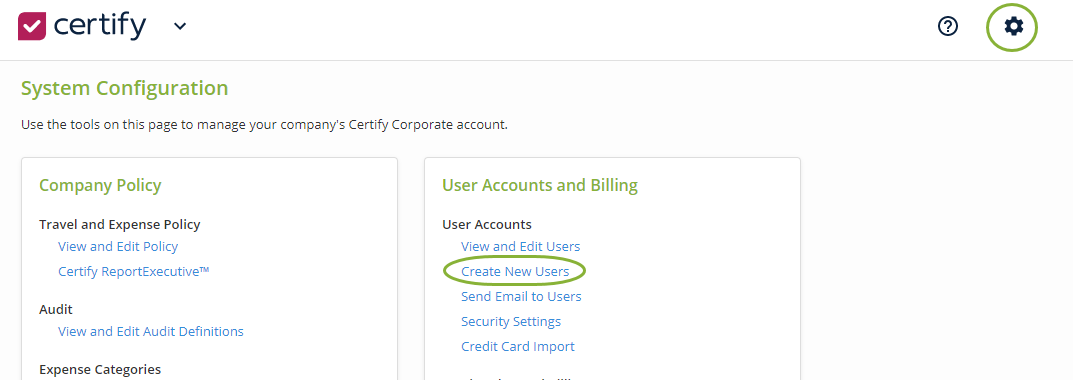 Create New Users – Certify Help Center
