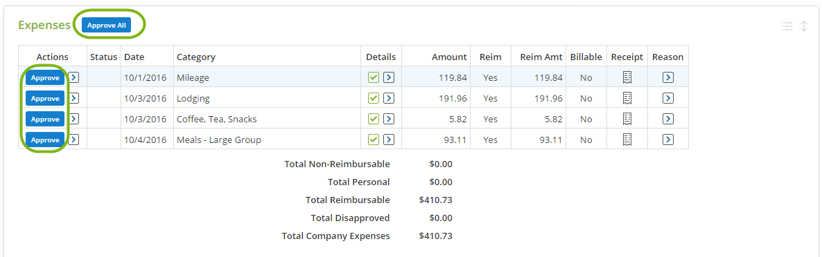 Approving an Expense Report – Certify Help Center