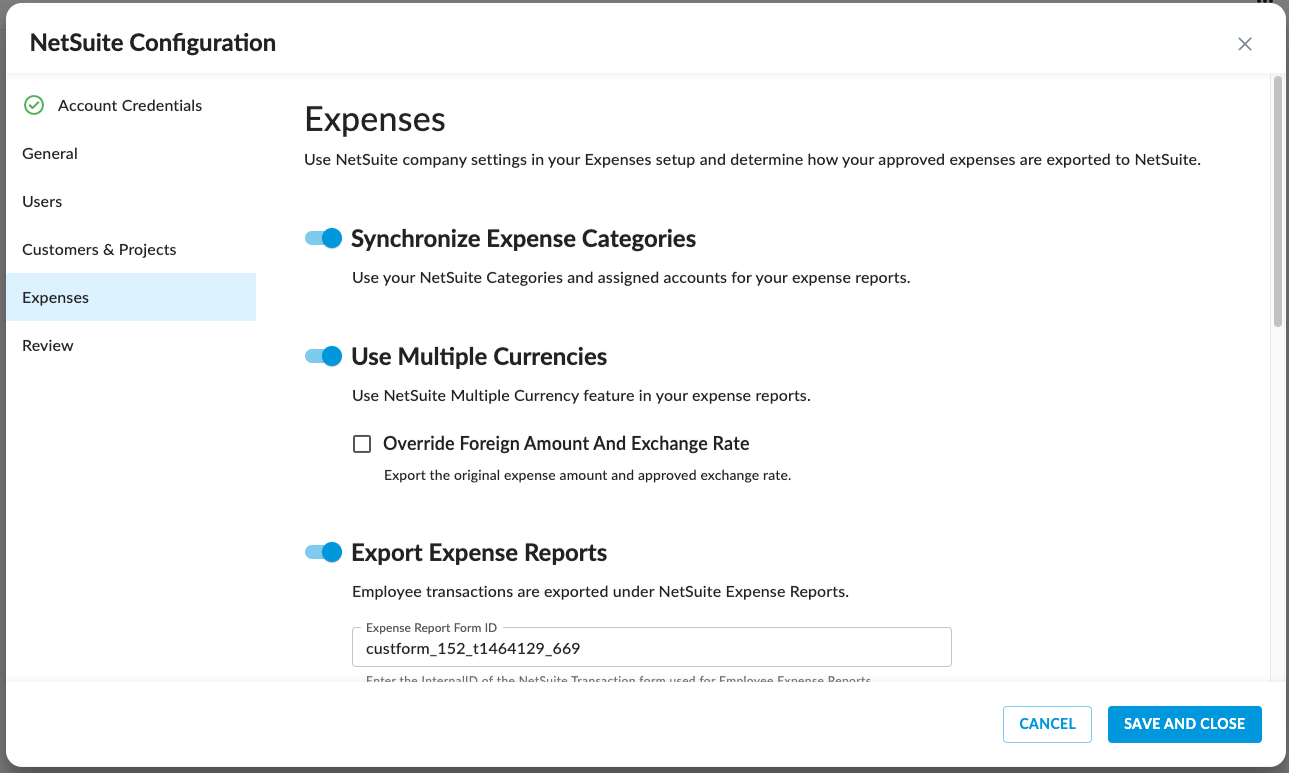 Configure the Emburse NetSuite Connector – Emburse Professional Help Center
