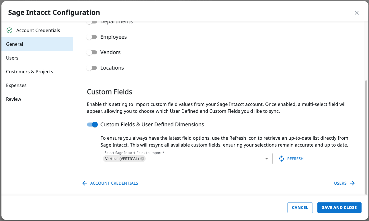 Configure the Emburse Intacct Connector – Emburse Professional Help Center